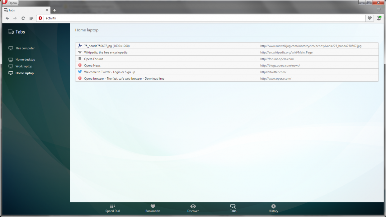 Sync your Speed Dial entries and open tabs in Opera 29 beta - Blog ...