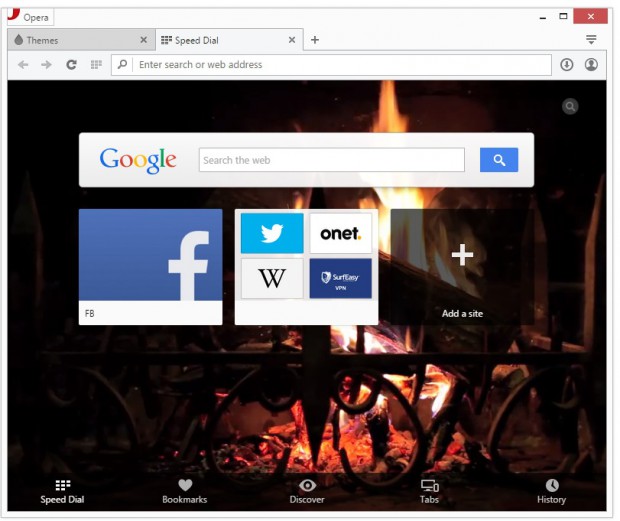 Opera developer 32.0.1899.0 - password sync, animated themes and more ...