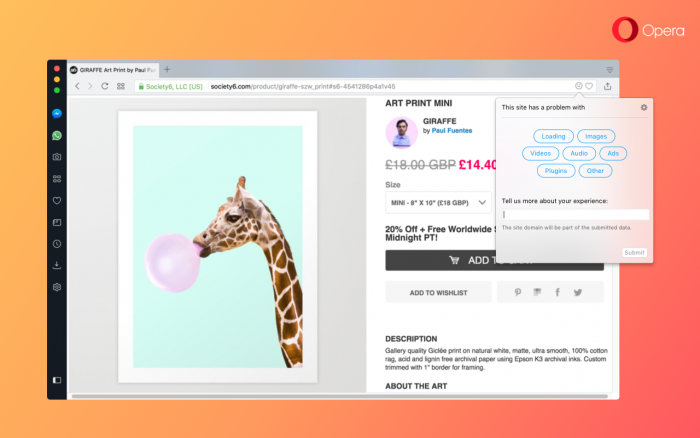 Express feedback and improved snapshot tool in Opera developer update ...