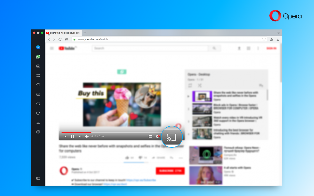 Opera Developer update with Chromecast support - Blog | Opera Desktop