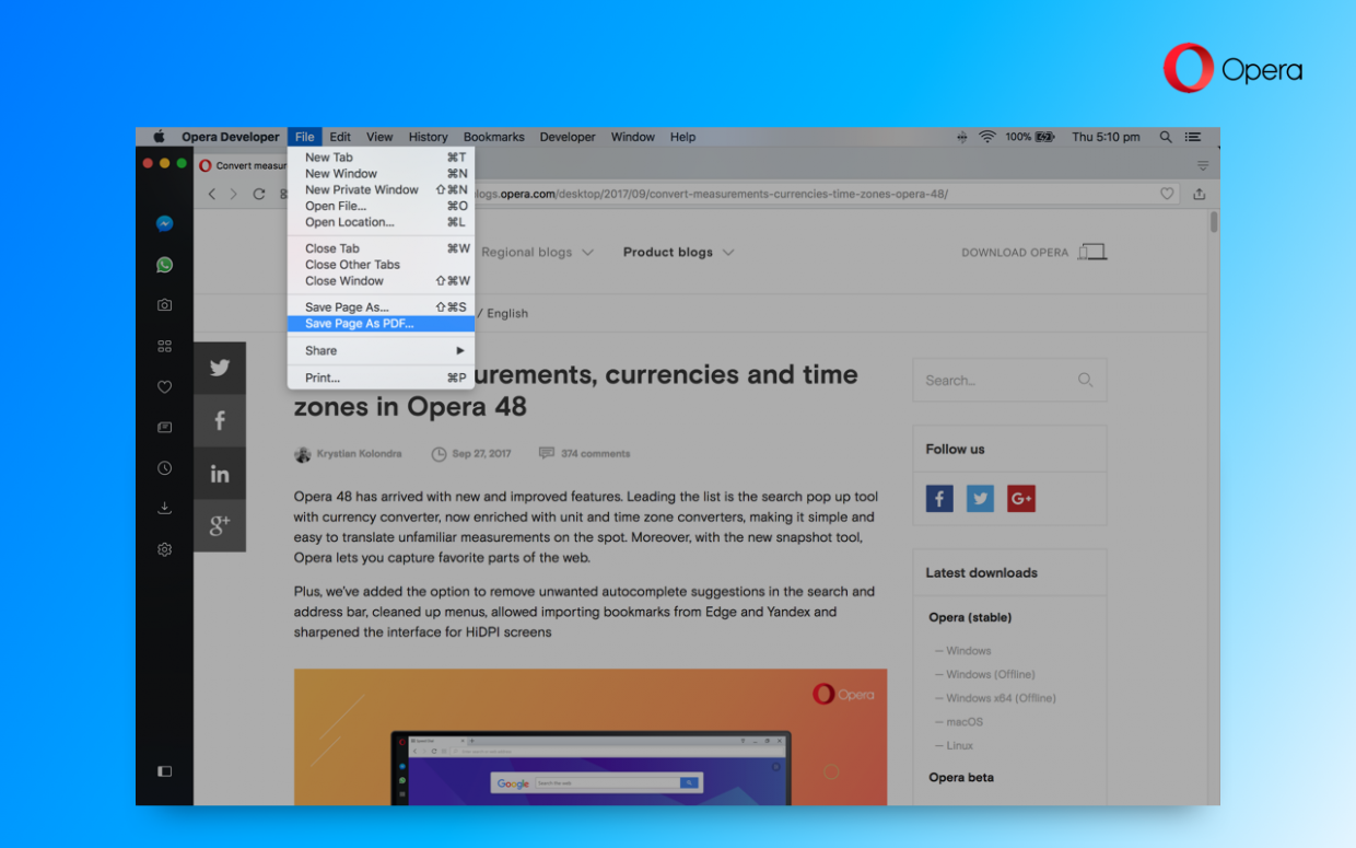 Opera Developer 50.0.2743.0 update - Blog | Opera Desktop