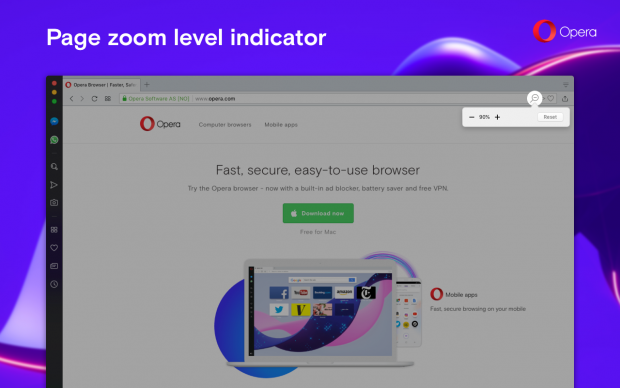 Opera 56: the best browser for multitaskers: adjust volume in video pop out