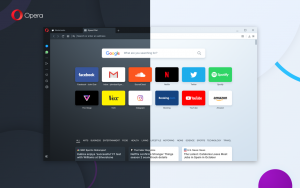 The Opera R3 browser (R3) developer with new design and Crypto Wallet
