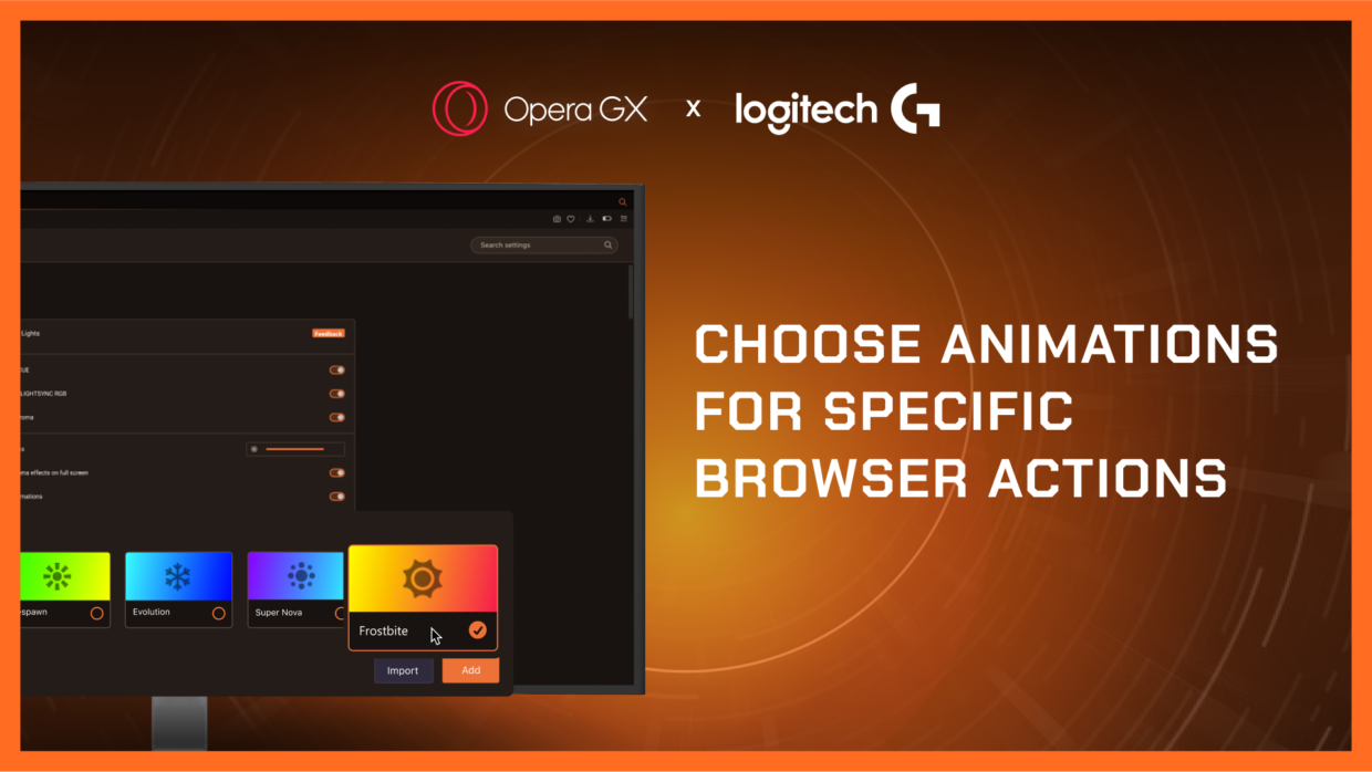 Opera GX integrates Logitech G LIGHTSYNC RGB to make your RGB-enabled ...