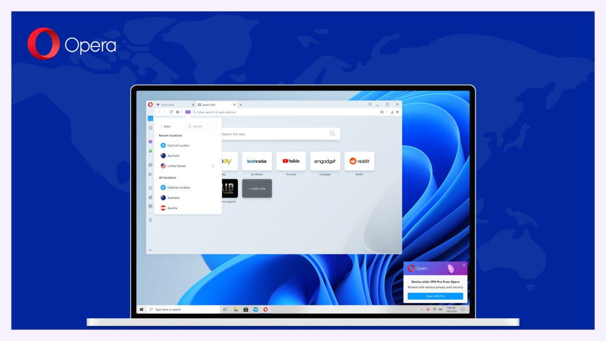 Opera expands its VPN Pro service to Desktop users - Blog | Opera Desktop