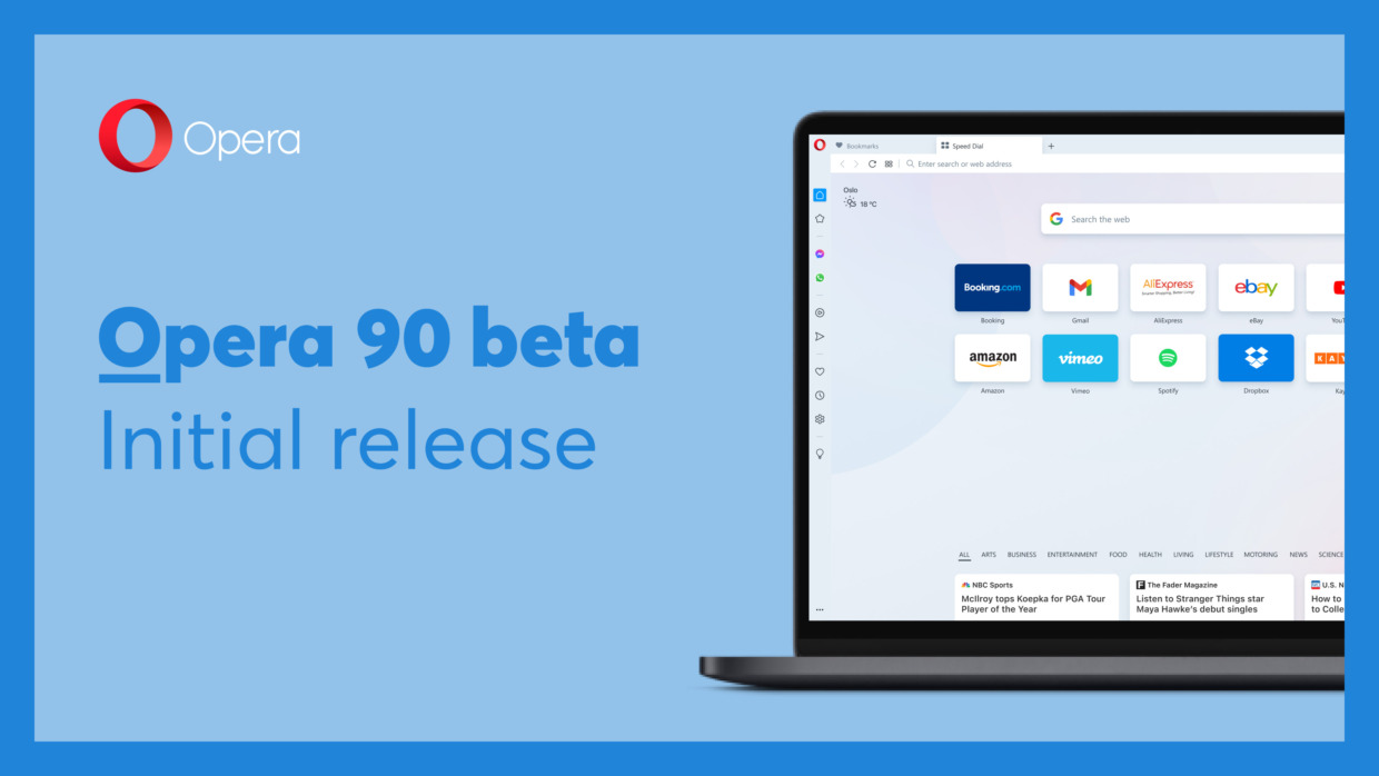 Opera 90.0.4480.25 beta inital update - Blog | Opera Desktop