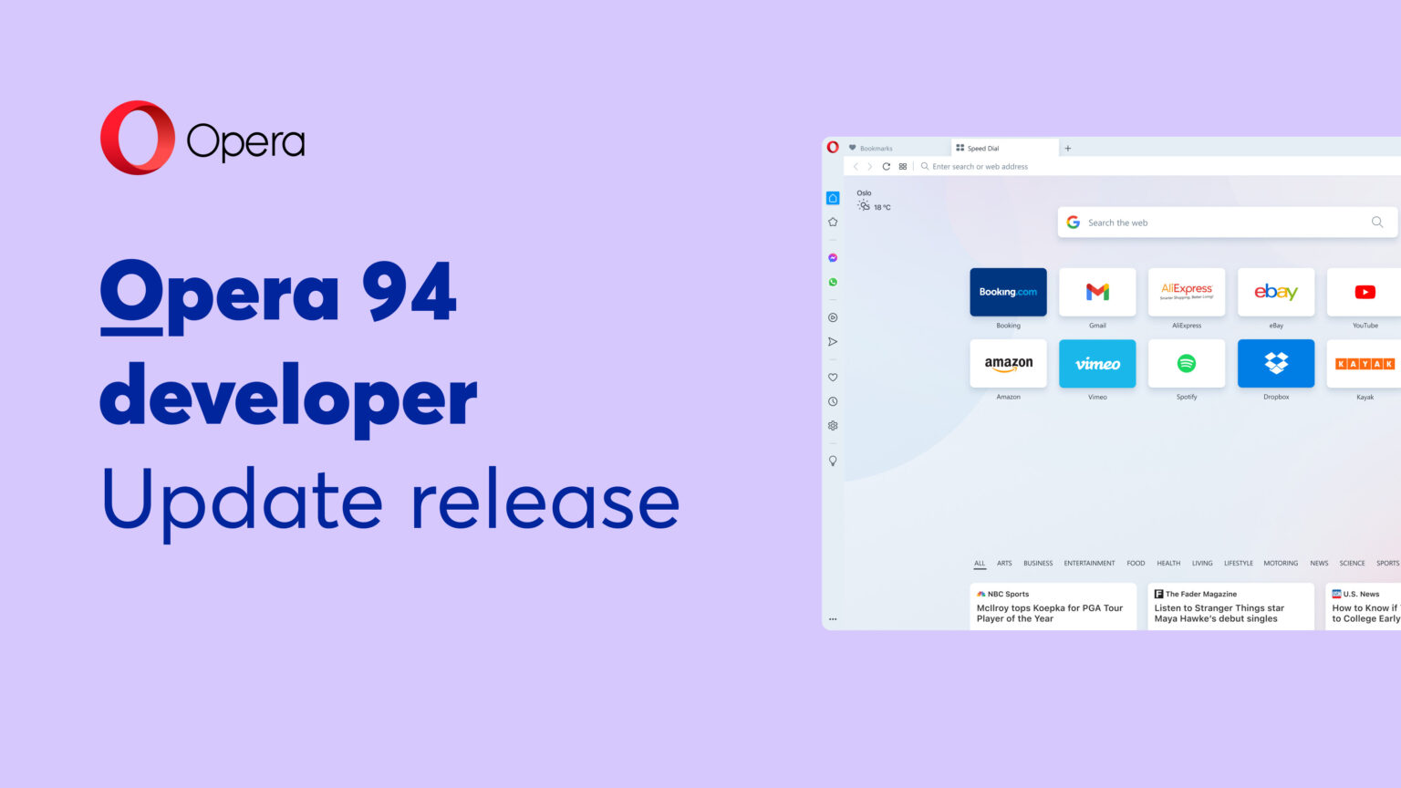 Opera 94.0.4604.0 developer update - Blog | Opera Desktop