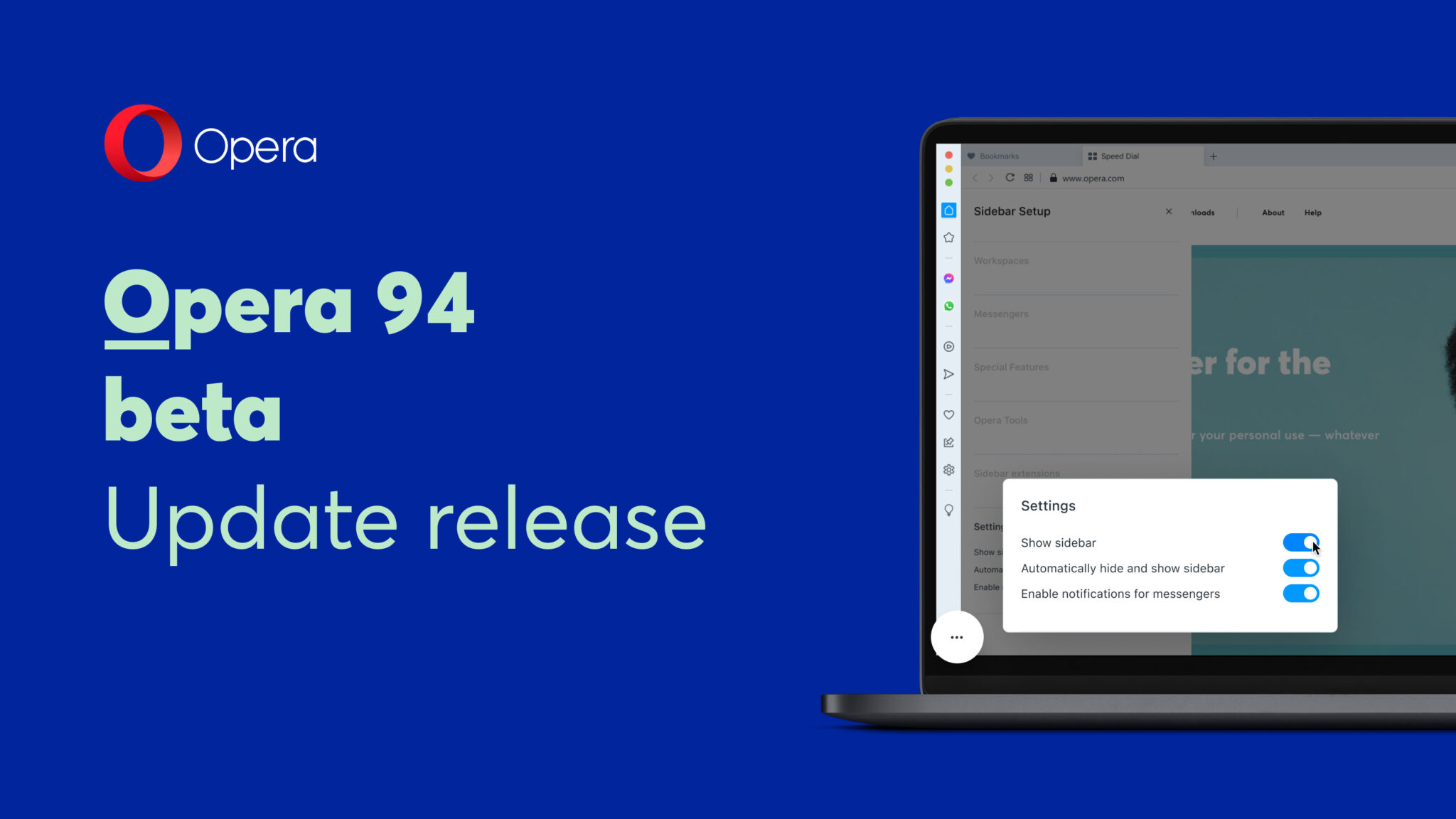 Opera 94.0.4606.19 beta update - Blog | Opera Desktop