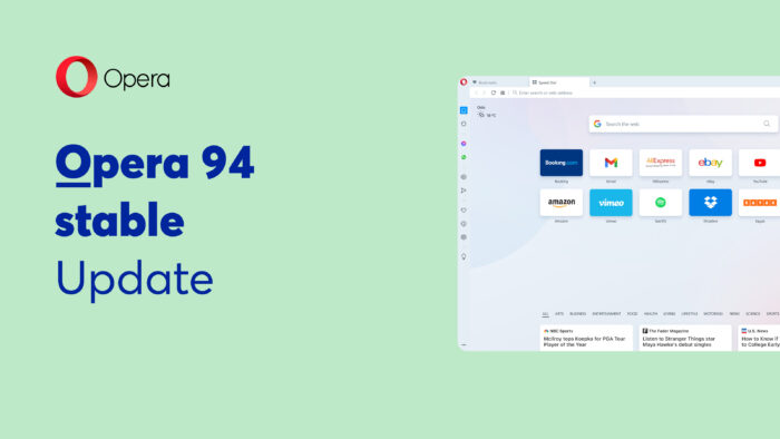 Opera 94.0.4606.76 Stable update - Blog | Opera Desktop