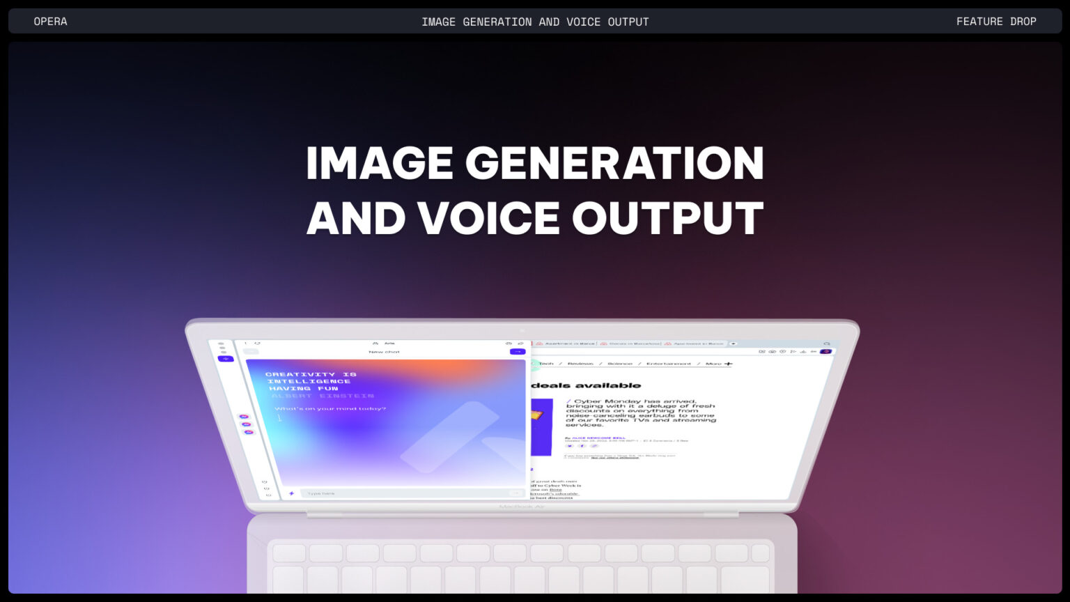 Opera Introduces Image Generation for Aria - Blog | Opera Desktop