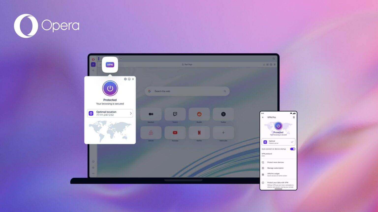 Opera’s revamped VPN Pro is here - Blog | Opera Desktop