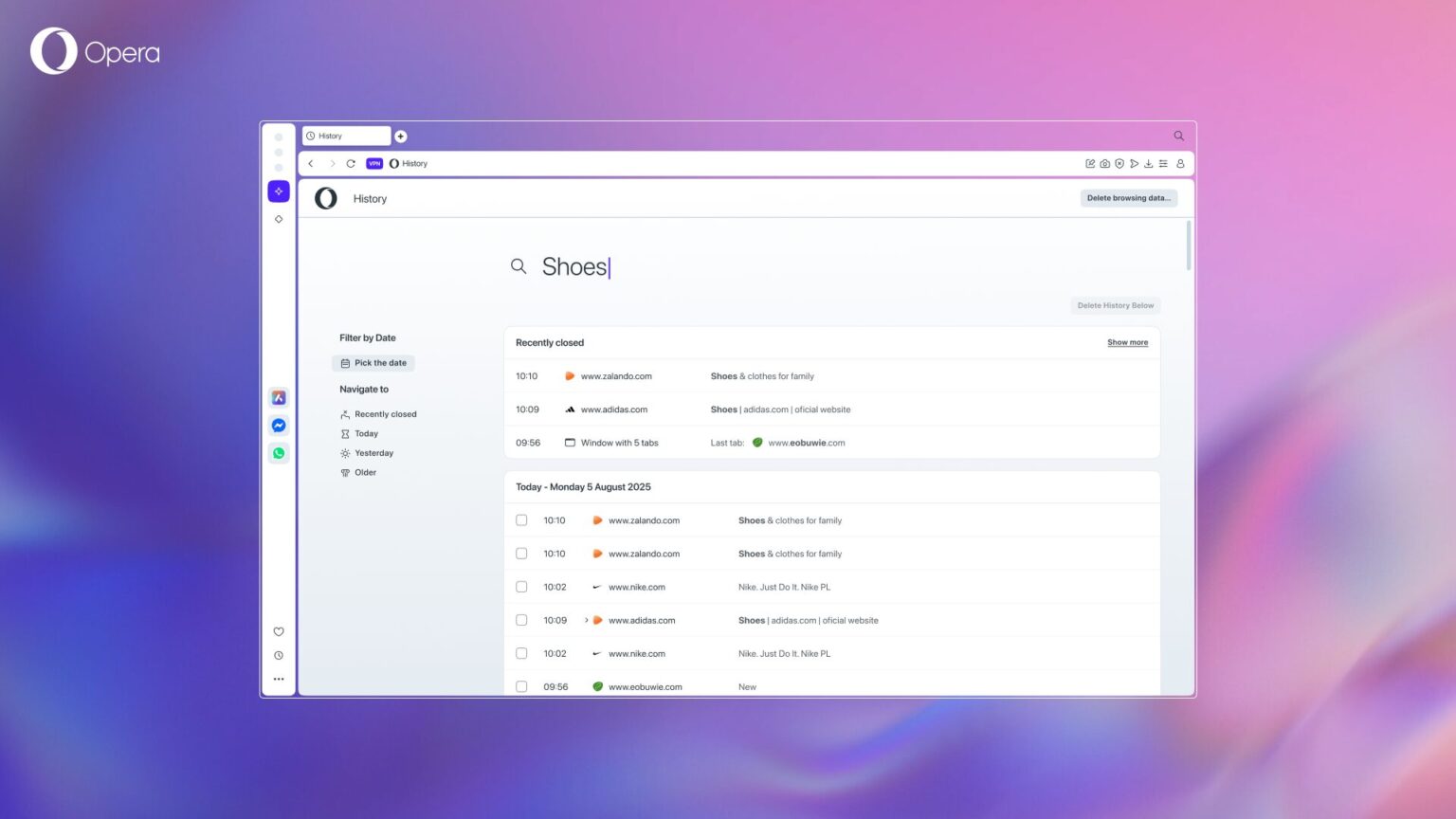 Opera Update: New History and Themes - Blog | Opera Desktop