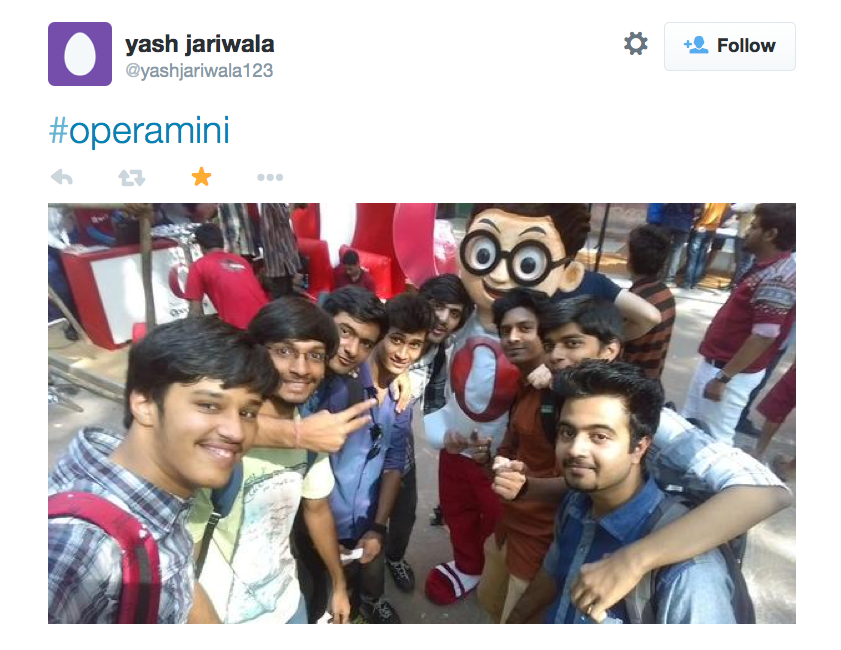 Opera Mascot @ Mood Indigo, IIT Bombay - Opera IndiaOpera India