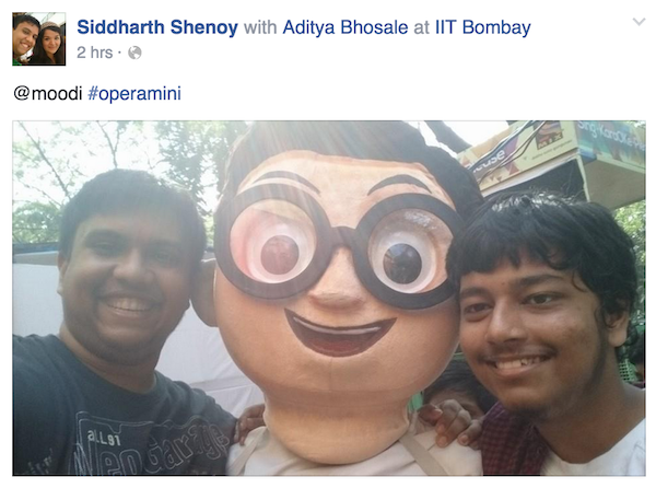 Opera Mascot @ Mood Indigo, IIT Bombay - Opera IndiaOpera India