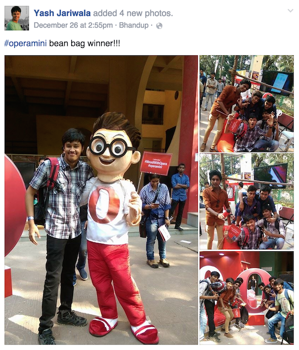 Opera Mascot @ Mood Indigo, IIT Bombay - Opera IndiaOpera India