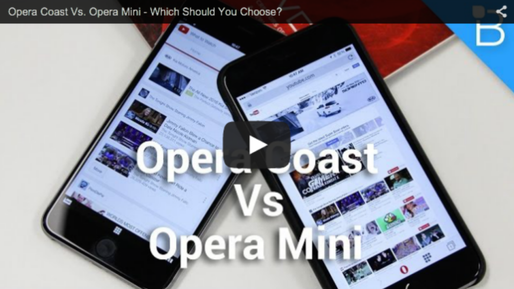 WATCH: Opera Mini vs Opera Coast. Which browser fits you? - Opera ...