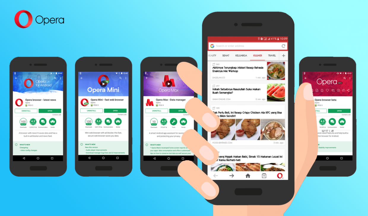 Cara memilih Opera yang terbaik untuk smartphone Android kamu - Opera ...