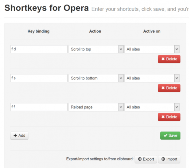 キーボードを活用する拡張機能 - Opera JapanOpera Japan
