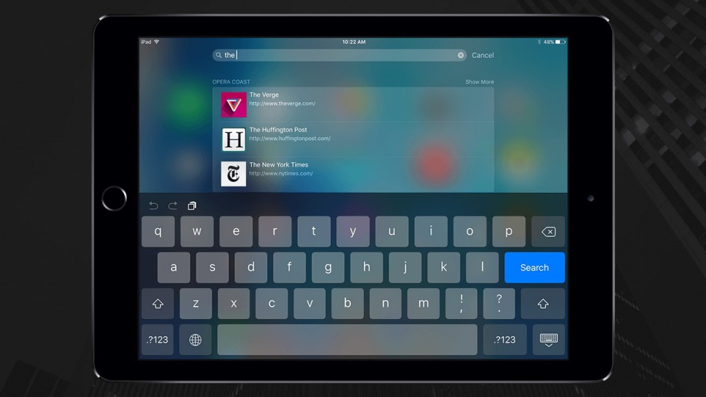 Opera Coast: The perfect browser for your iPad with iOS 9