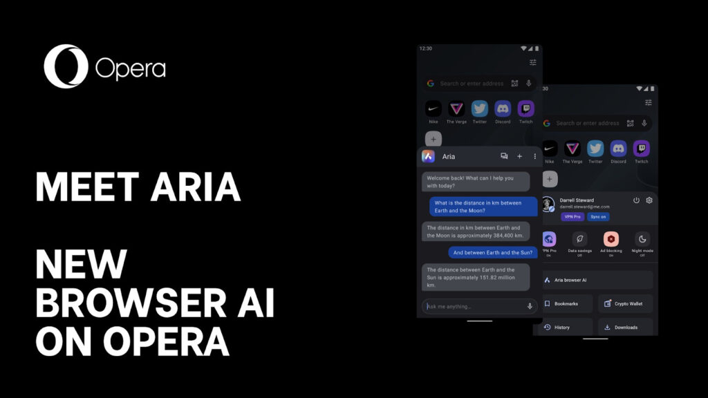Opera’s new native browser AI, Aria, is now available in Opera’s ...