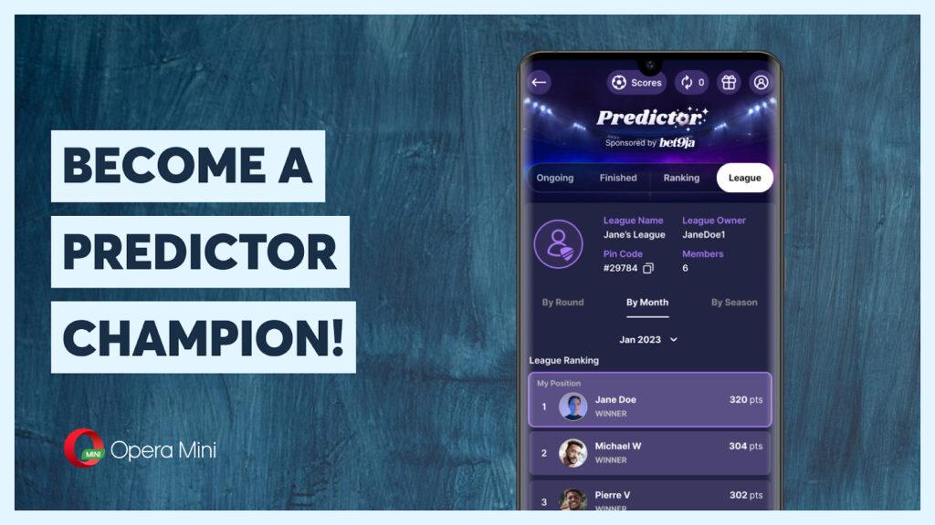Opera’s Predictor game is back, now with custom leagues - Blog | Opera ...
