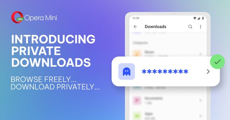 Opera Mini now available with Private Downloads, following 97% of ...