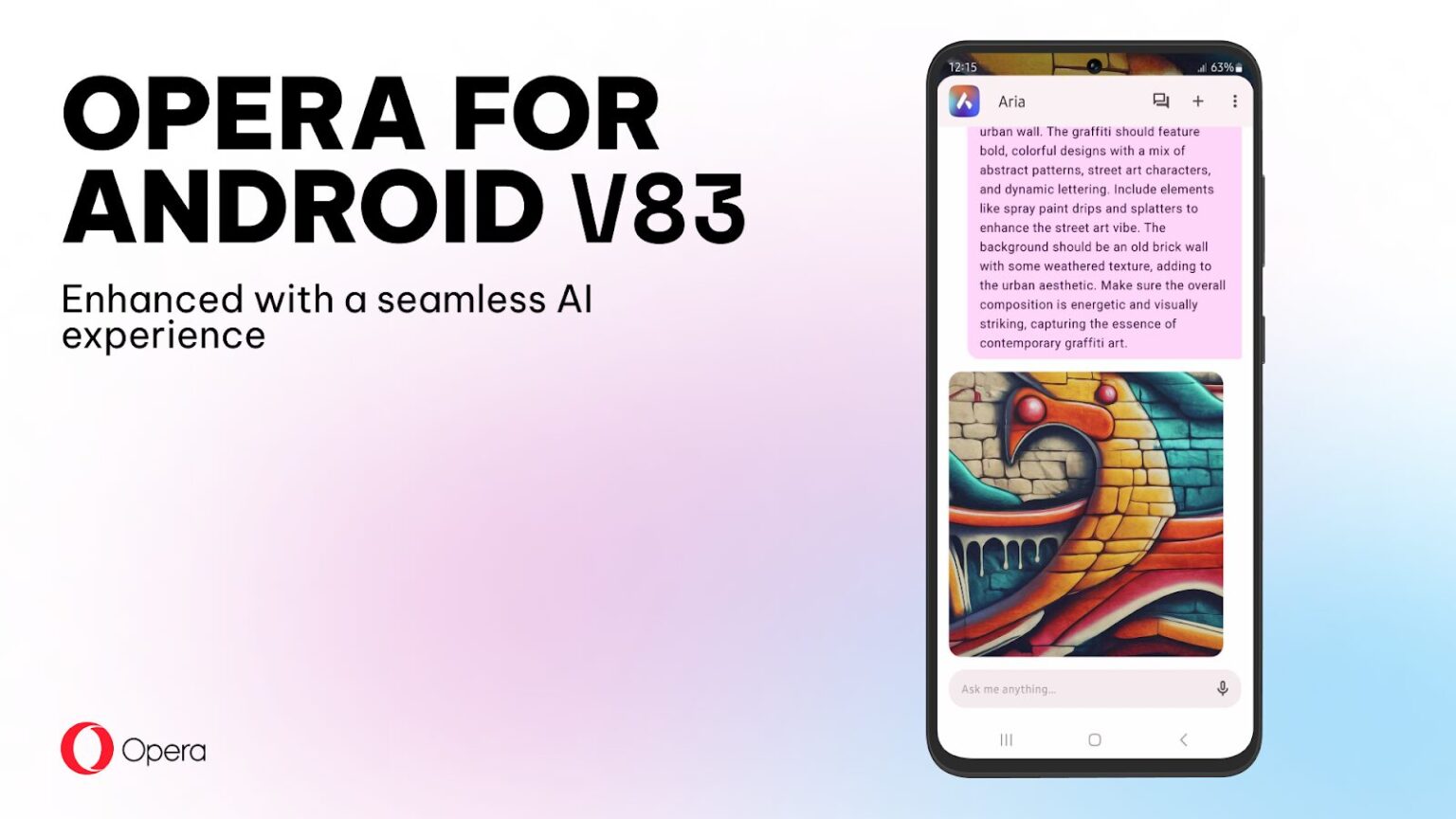 Opera for Android Version 83 now with Image Generation and AI-powered ...