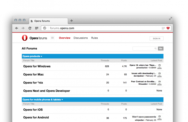 Opera forums just got a makeover! - Blog | Opera News