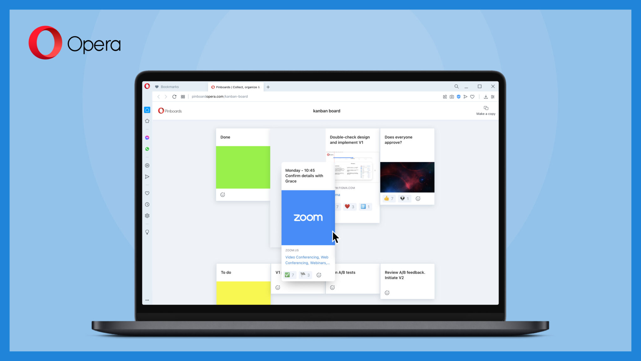 Organize tasks and workflows with Opera Pinboards - Blog | Opera News
