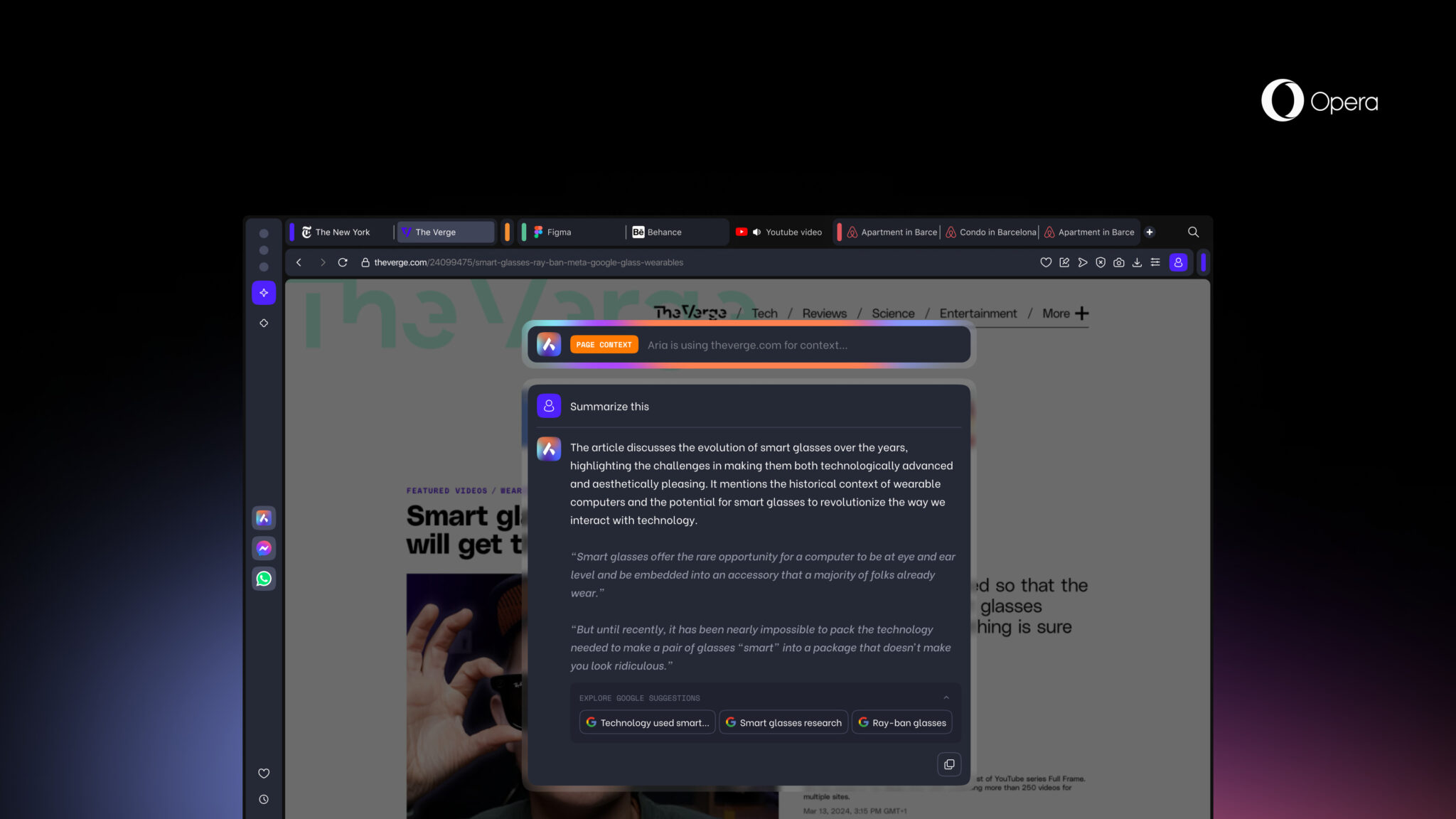 New AI Feature Drop: Opera One Developer gets a new Aria access point ...