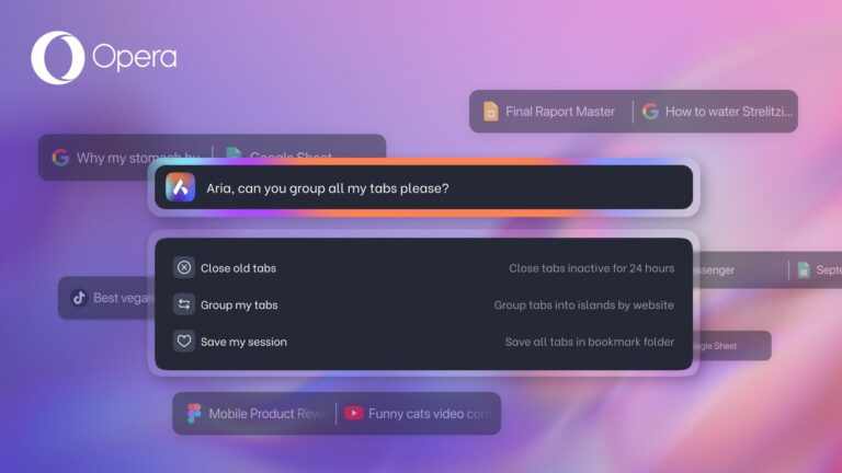 Opera introduces AI powered Tab Commands - Blog | Opera News
