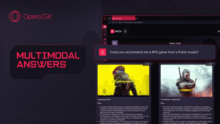 Opera GX gets new Aria AI features - Blog | Opera News