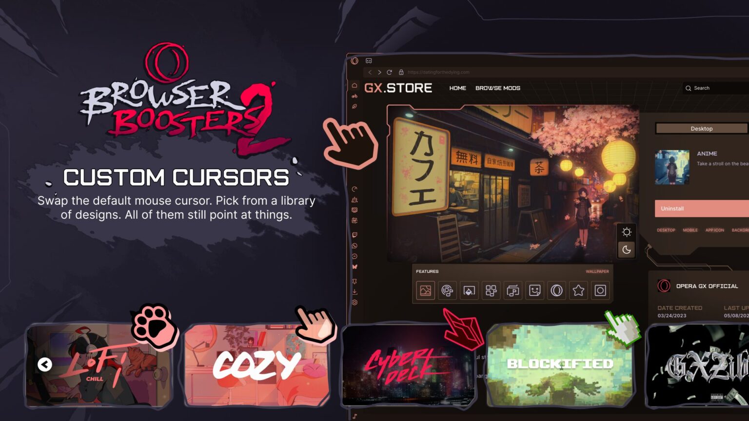 Introducing custom cursors in the new Opera GX Browser Booster update ...