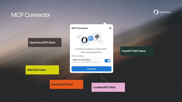 Opera Neon now supports MCP Connector - Blog | Opera News
