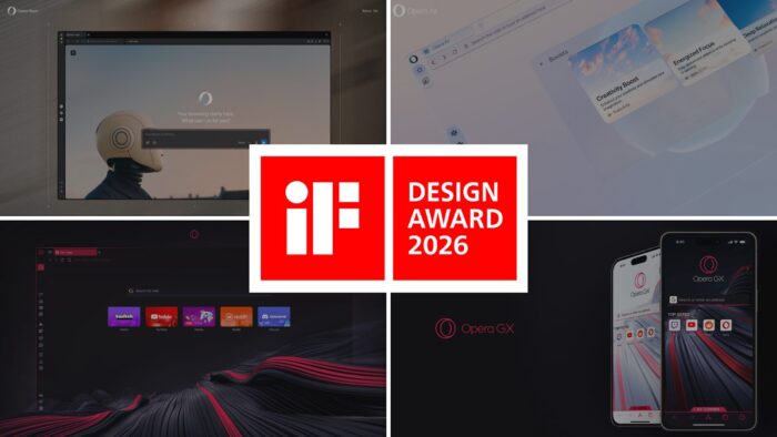 Opera wins four 2026 iF Design Awards for Opera Neon, Opera Air, Opera ...