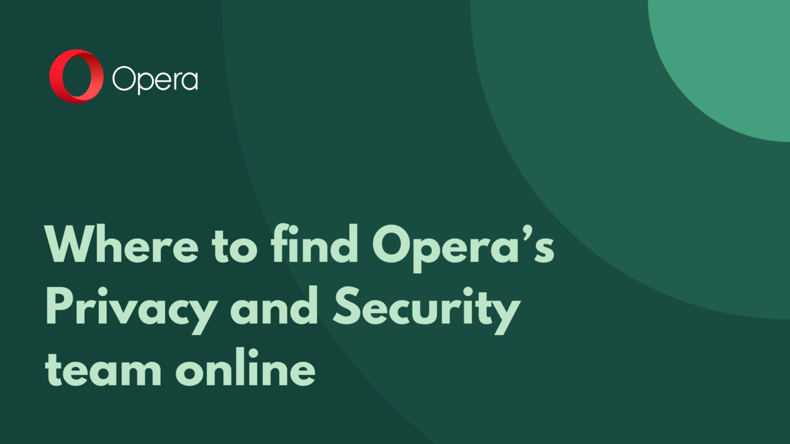 Opera Security Team's Blog | Opera