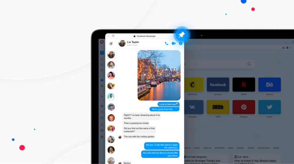How to use messengers on computer in the Opera browser - Blog | Opera ...