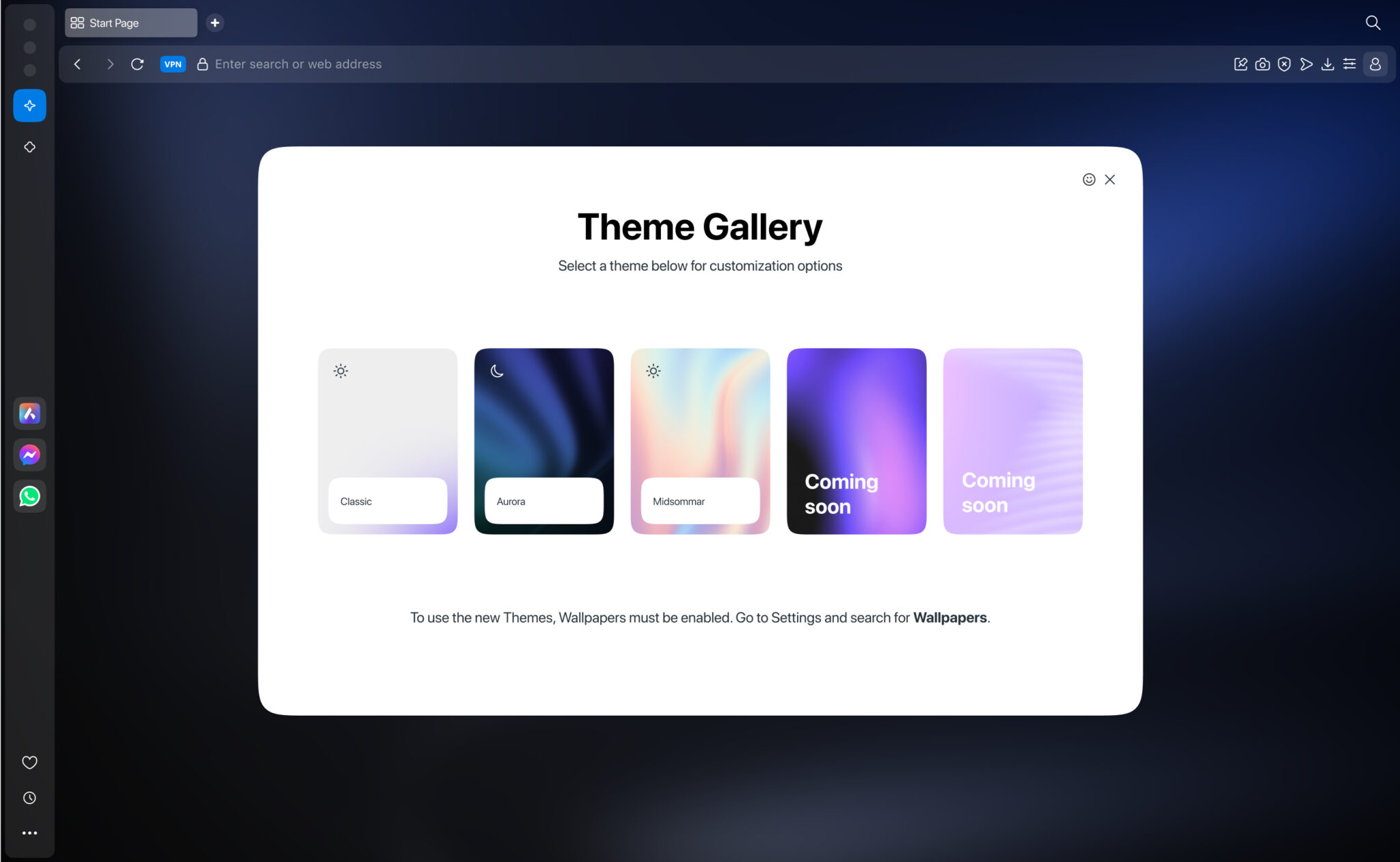 Completely change your browser with dynamic themes - Blog | Opera Tips ...